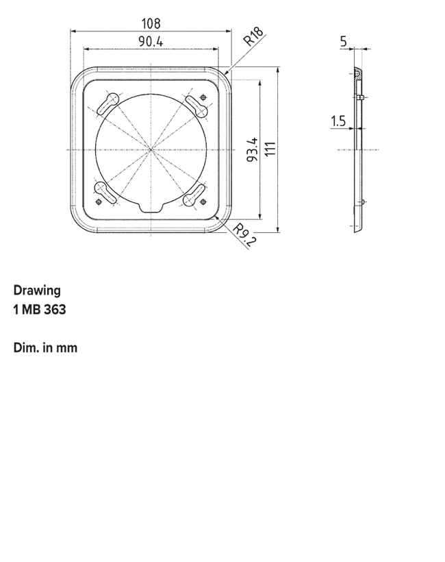Cepex masking frames, light grey 41407