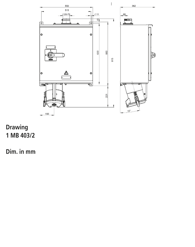 Wall mounted receptacle DUO 75121